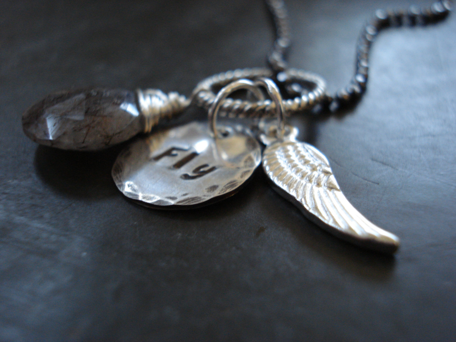 Hand Stamped Necklace, Sterling Silver Handmade Jewelry, Personalized ...