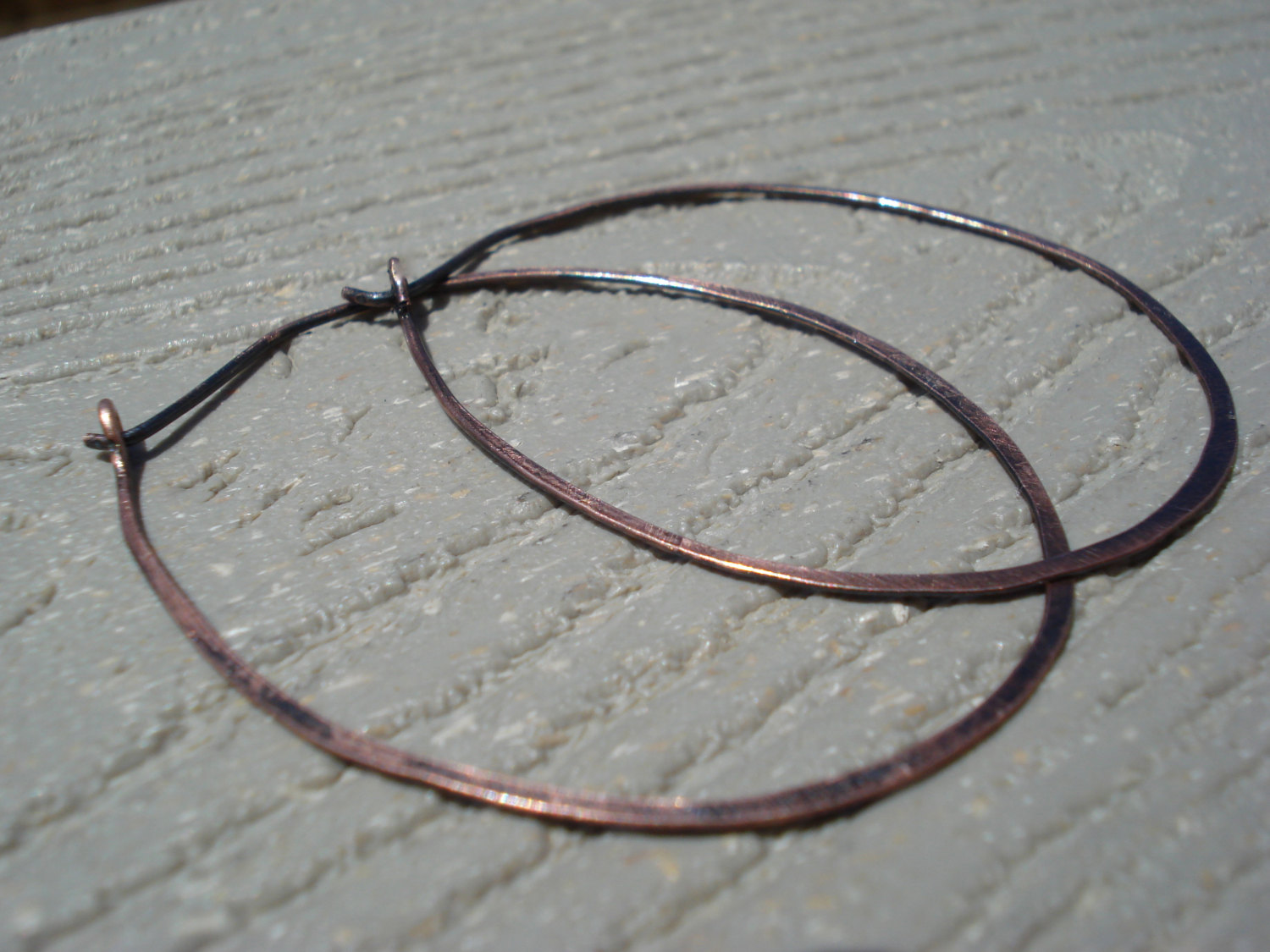 Hoop Earrings Copper Hoop Earrings Copper Hoops Large Hoops